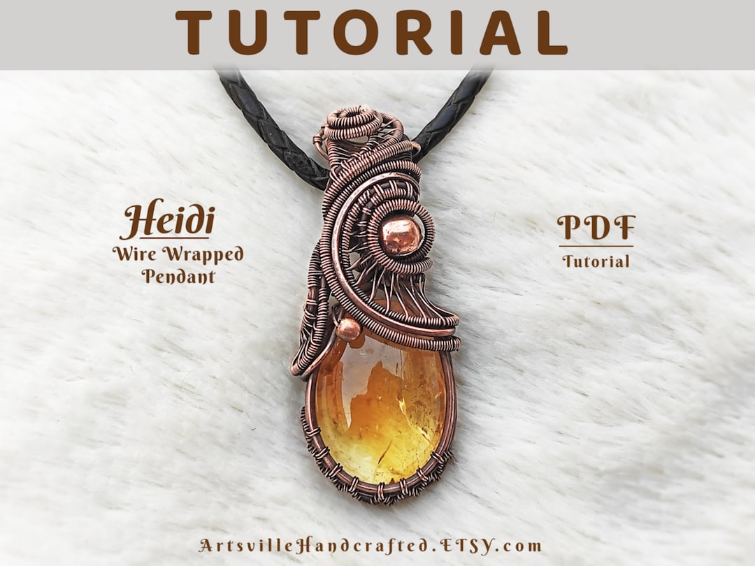 Heidi Wire Wrap Pendant Tutorial: Step-by-step Guide for Crystal ...