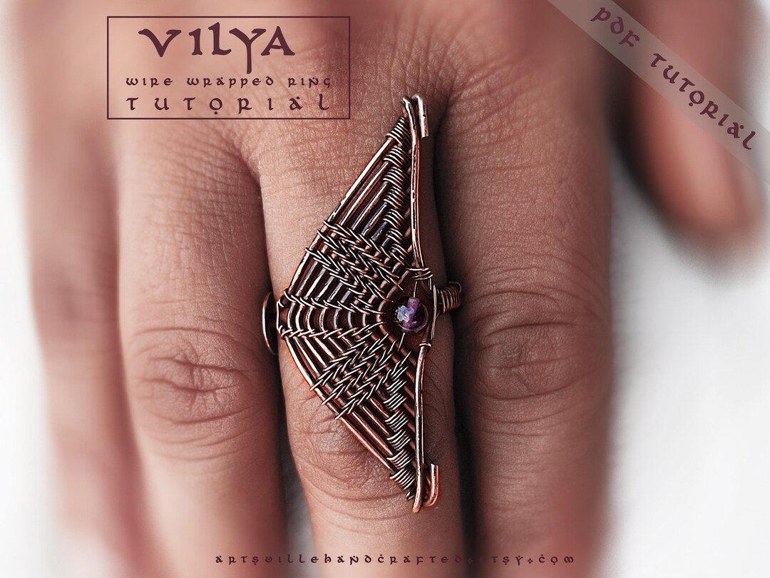 Vilya : Wire Wrapped Ring Tutorial, Wire Wrapping Tutorial, Wore Work Tutorial, DIY Wire Ring ...
