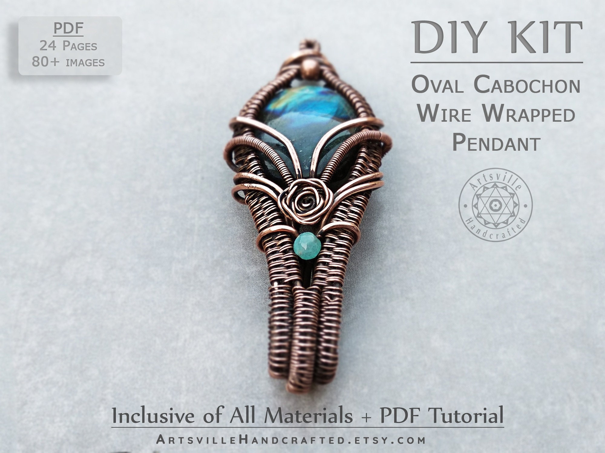 Full Wire Wrapping DIY Kit Jewelry Making Kit DIY Kits for - Etsy