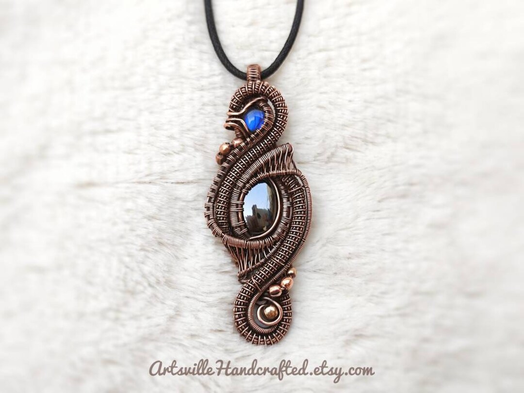 Hematite EMF Protection Pendant Necklace, Hematite Necklace, Empath ...