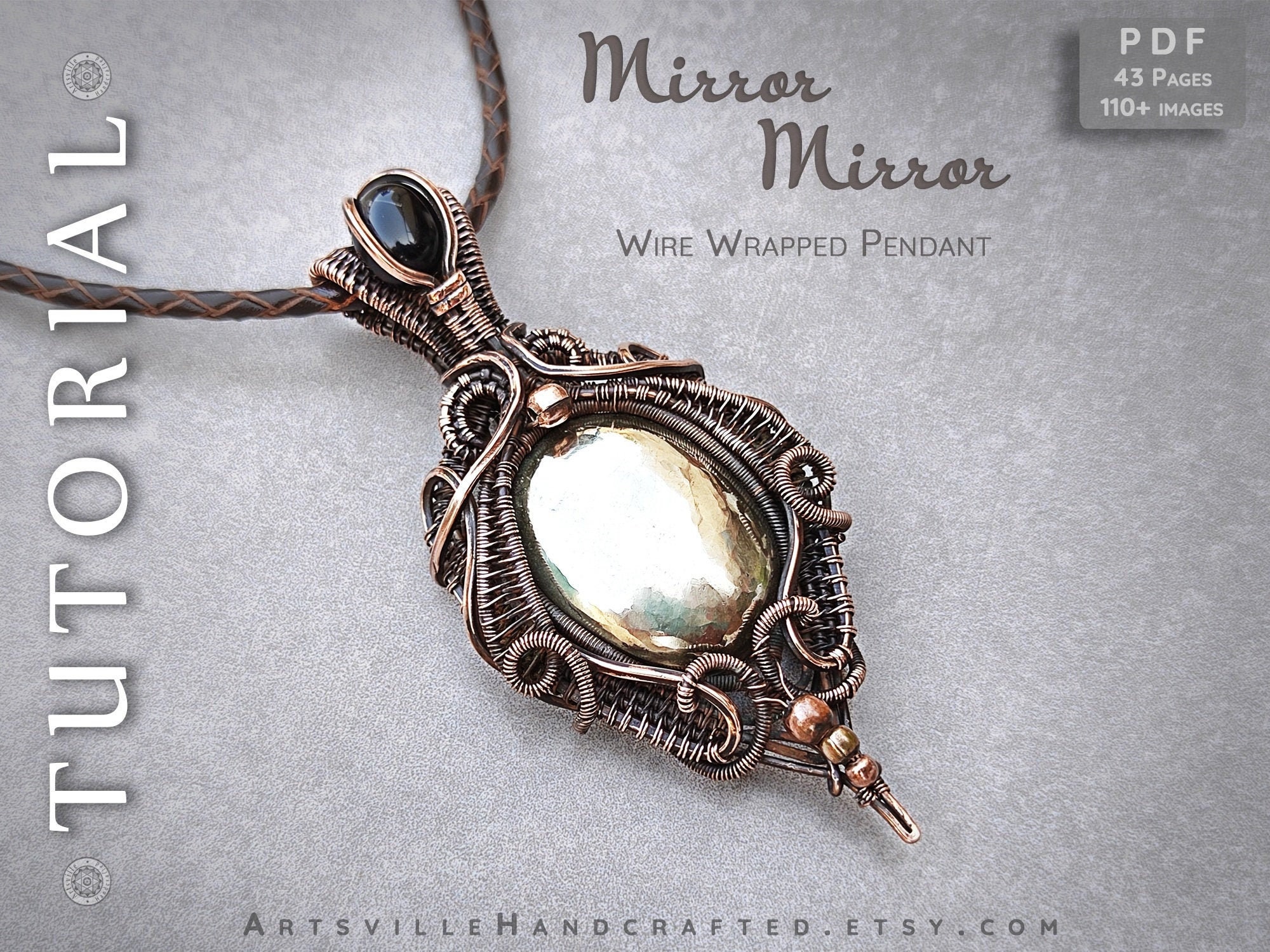 Wire Wrap Tutorial Wire Pendant Tutorial Wire Tutorial | Etsy