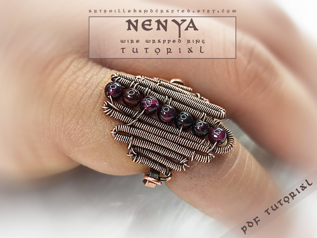 Nenya Ring Tutorial : Wire Wrap Ring Tutorial, DIY Ring Tutorial, Wire Work Ring Tutorial, DIY ...