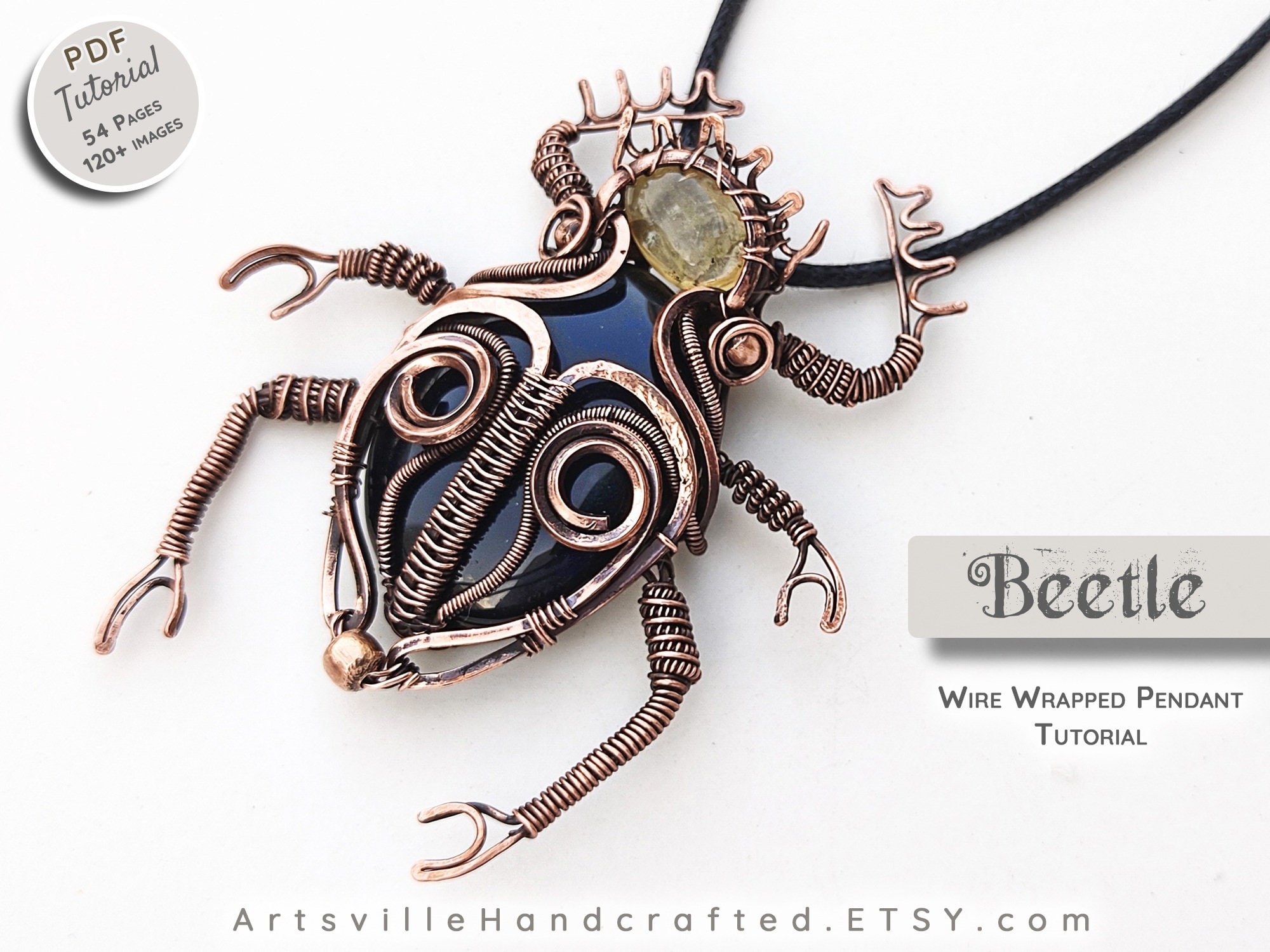 Wire Wrapped Beetle Tutorial, Wire Wrap Insects Tutorial. DIY Wire ...
