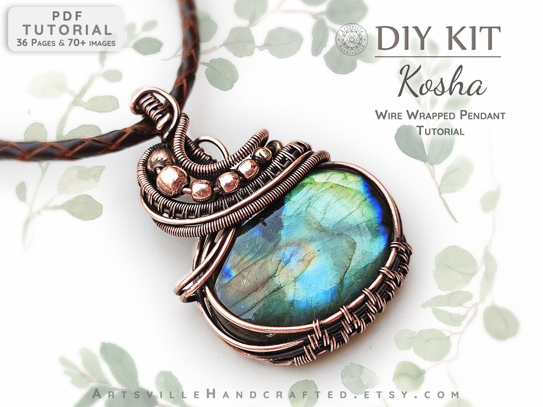 Full DIY Kit, Wire Wrapping Kit, Jewelry Making Kit, Craft Kits for ...