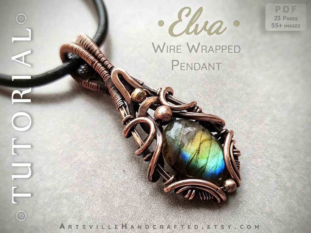 Wire Wrap Tutorial How to Wire Wrap Wire Jewelry Pattern - Etsy