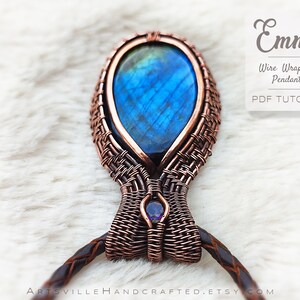 Emma : Wire Wrap Tutorial, Wire Wrapped Pendant Lesson, Jewelry ...