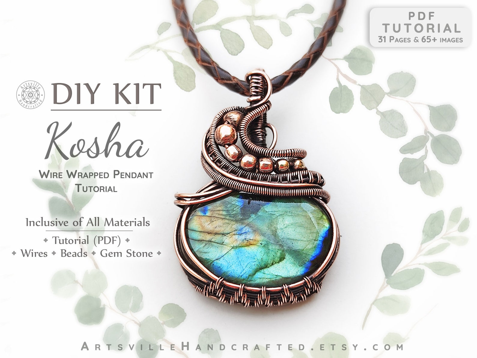 Full DIY Kit Wire Wrapping Kit Jewelry Making Kit Craft - Etsy