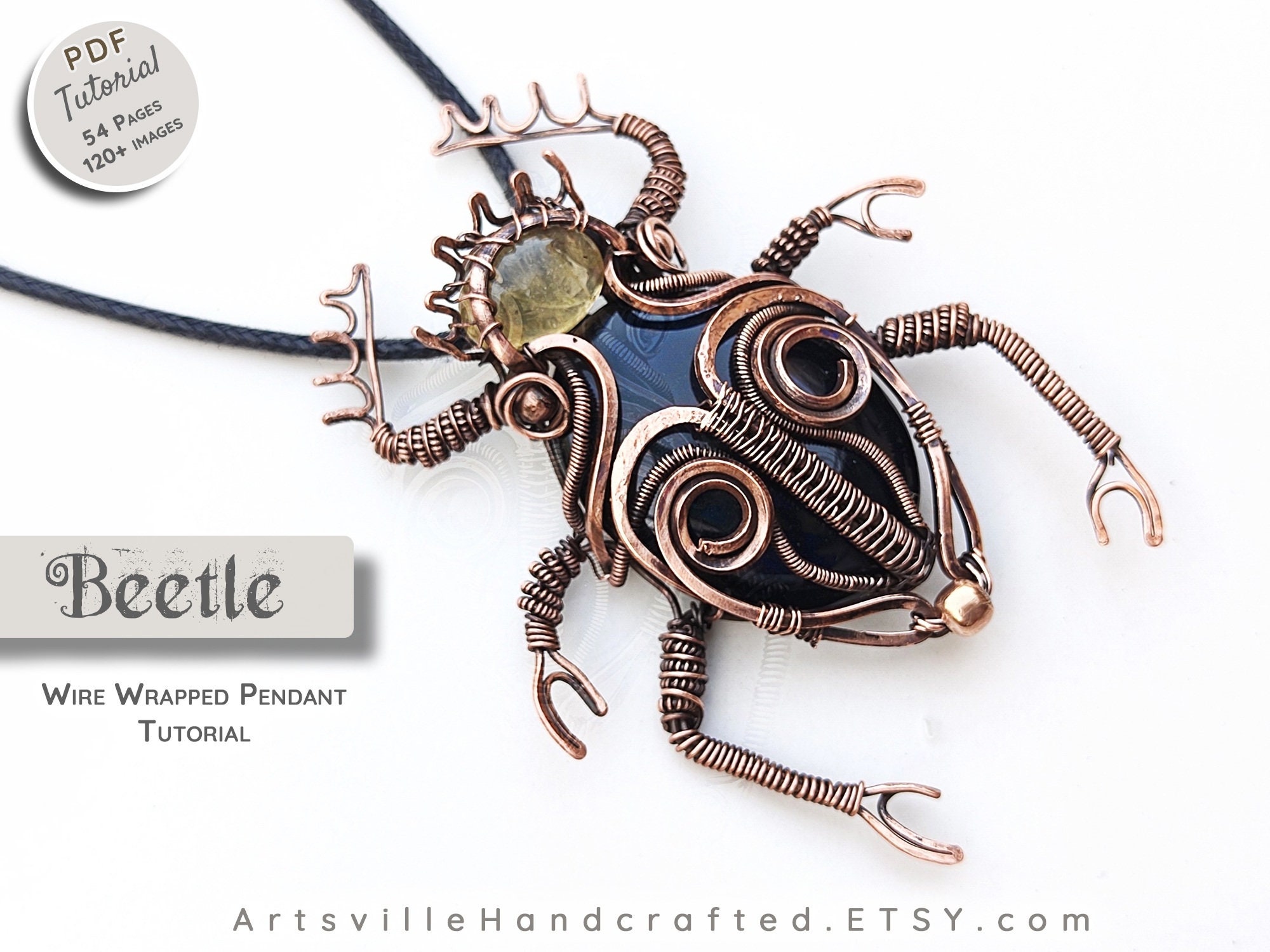 Wire Wrapped Beetle Tutorial, Wire Wrap Insects Tutorial. DIY Wire ...