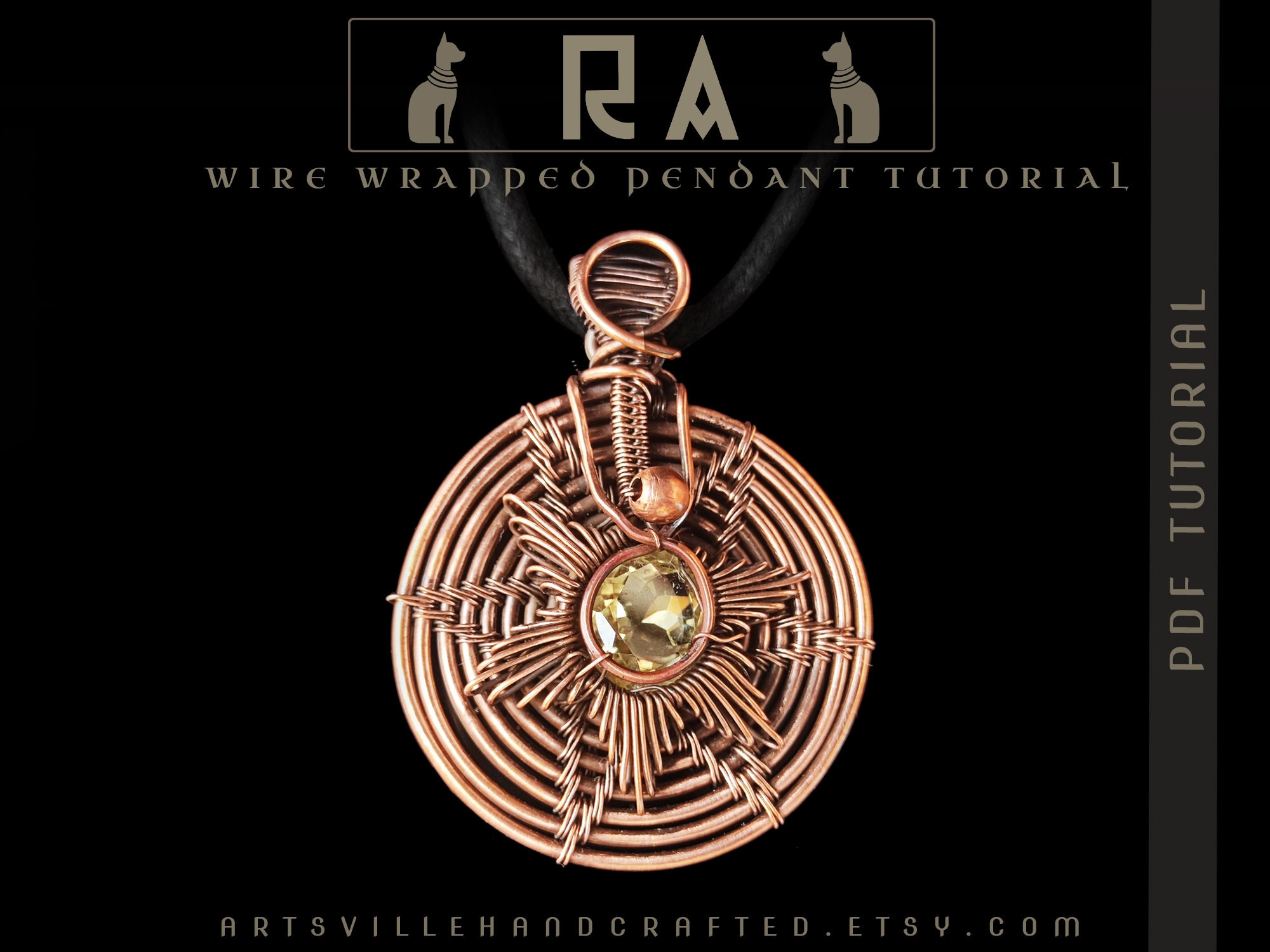 Ra : Wire Wrap Sun Pendant Pattern Tutorial, Wire Weaving Tutorial ...