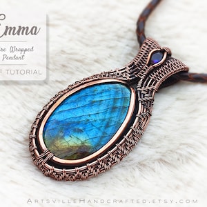 Emma : Wire Wrap Tutorial, Wire Wrapped Pendant Lesson, Jewelry ...