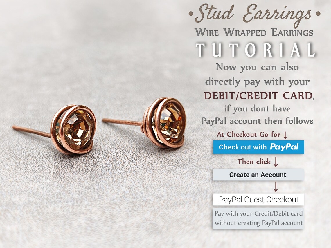 Wire Wrap Earring Tutorial Wire Wrapping Video Tutorial 5 | Etsy