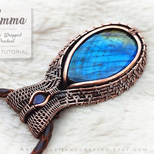 Emma : Wire Wrap Tutorial, Wire Wrapped Pendant Lesson, Jewelry ...