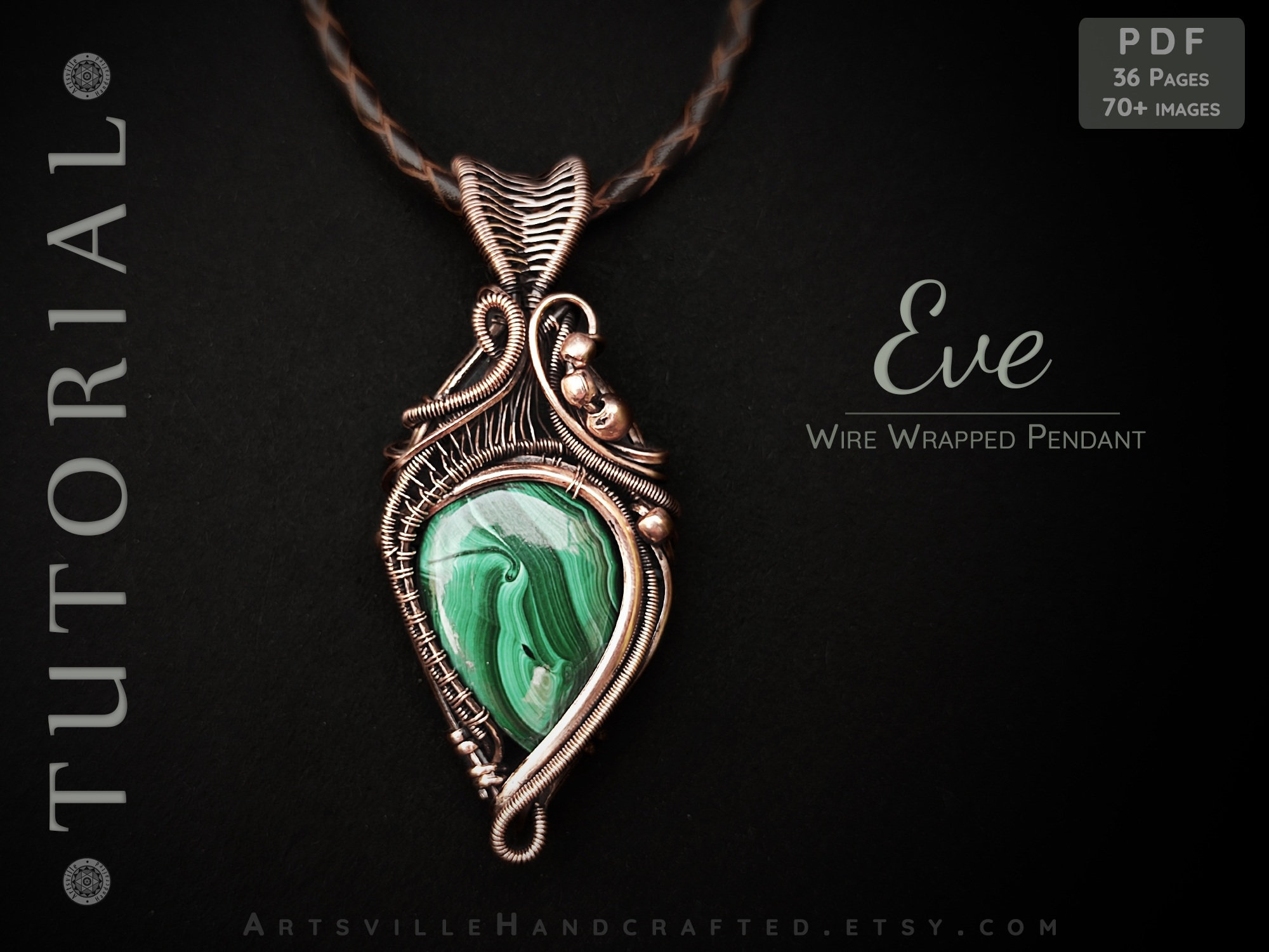 Wire Wrapped Pendant Tutorial Wire Wrap Tutorial Jewelry - Etsy