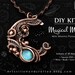 DIY Crescent Moon Wire Wrap Pendant Jewelry Making Kit, Craft Kits for ...
