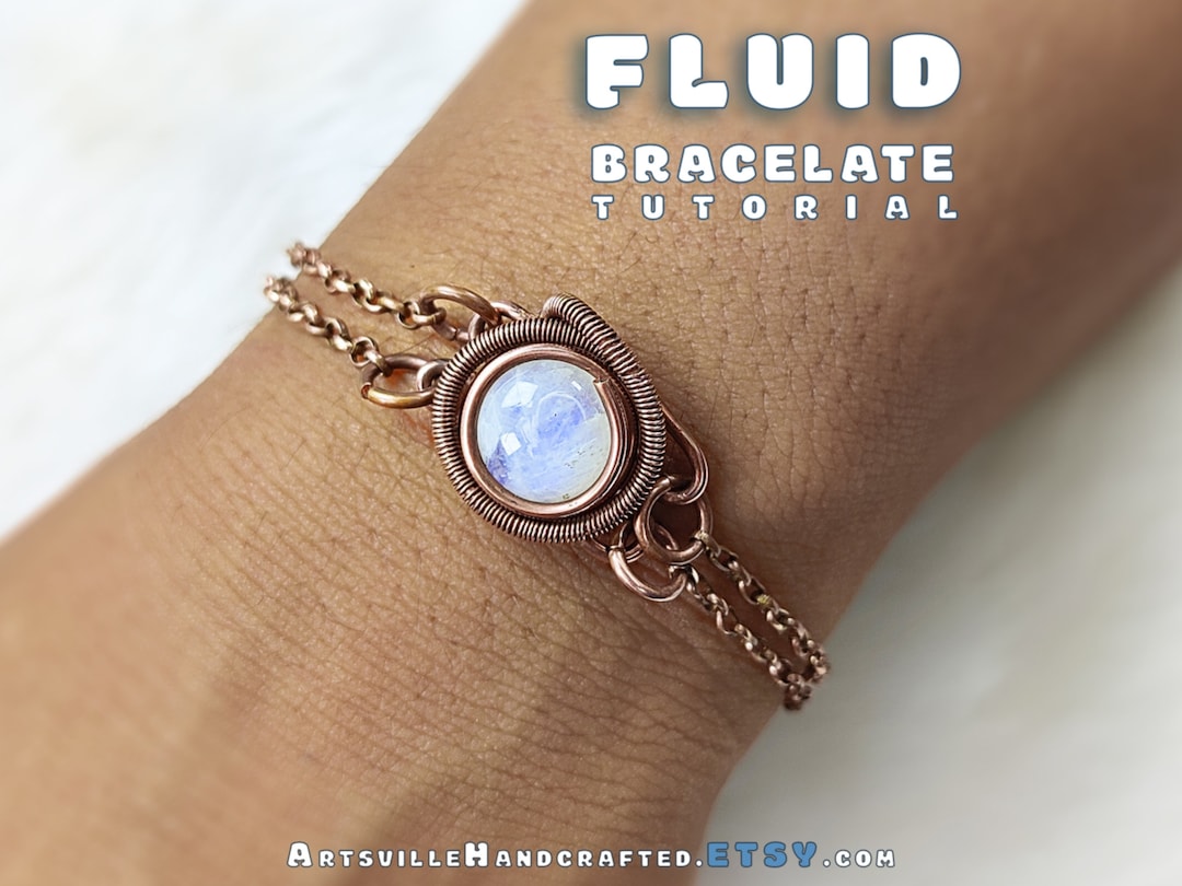 Fluid Bracelet Tutorial, Wire Wrap Tutorial, Wire Wrapping Tutorial ...