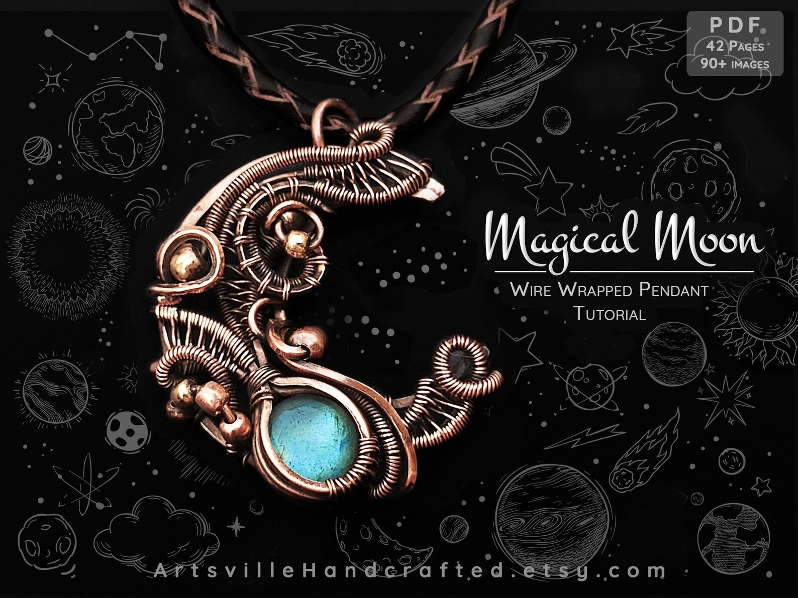 Sun and Moon Bundle : 3 Wire Wrap Tutorials, Wire Wrapping Tutorial ...