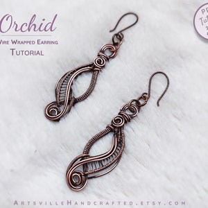 Wire Wrap Earring Tutorial, Wire Wrapping Pattern, Wire Art Tutorial ...