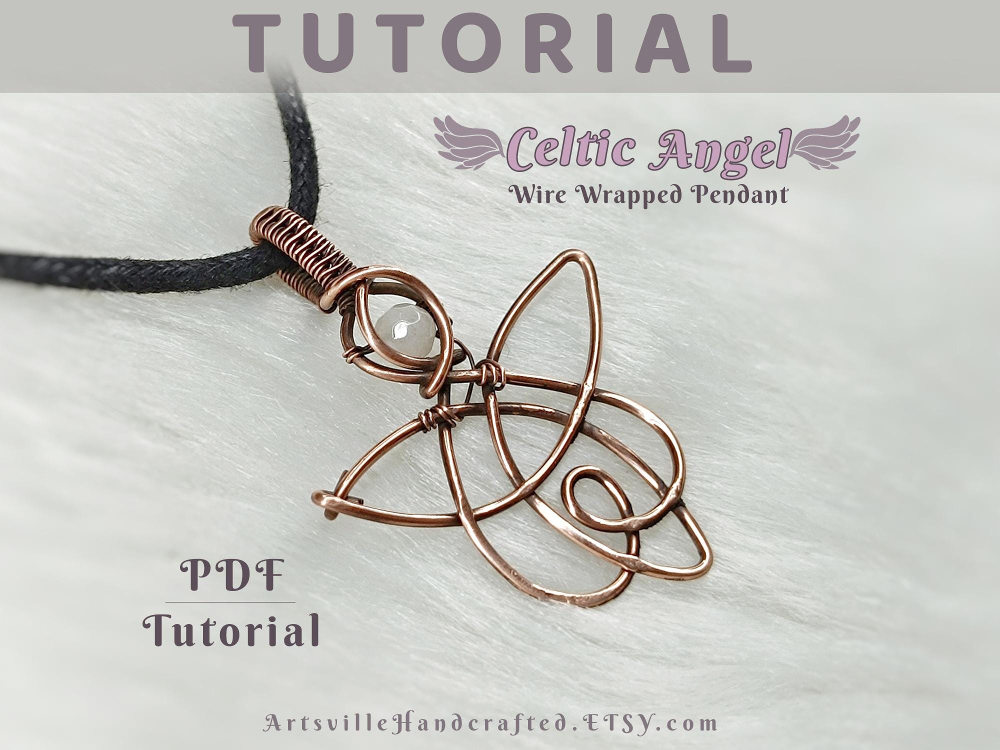 Wire Wrapped Celtic Angel Pendant & Ornament Tutorial | DIY Wire ...