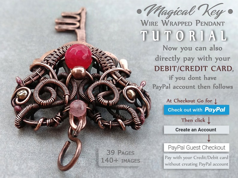 Wire Key Pendant Tutorial Wire Weave Tutorial Wire Wrap - Etsy