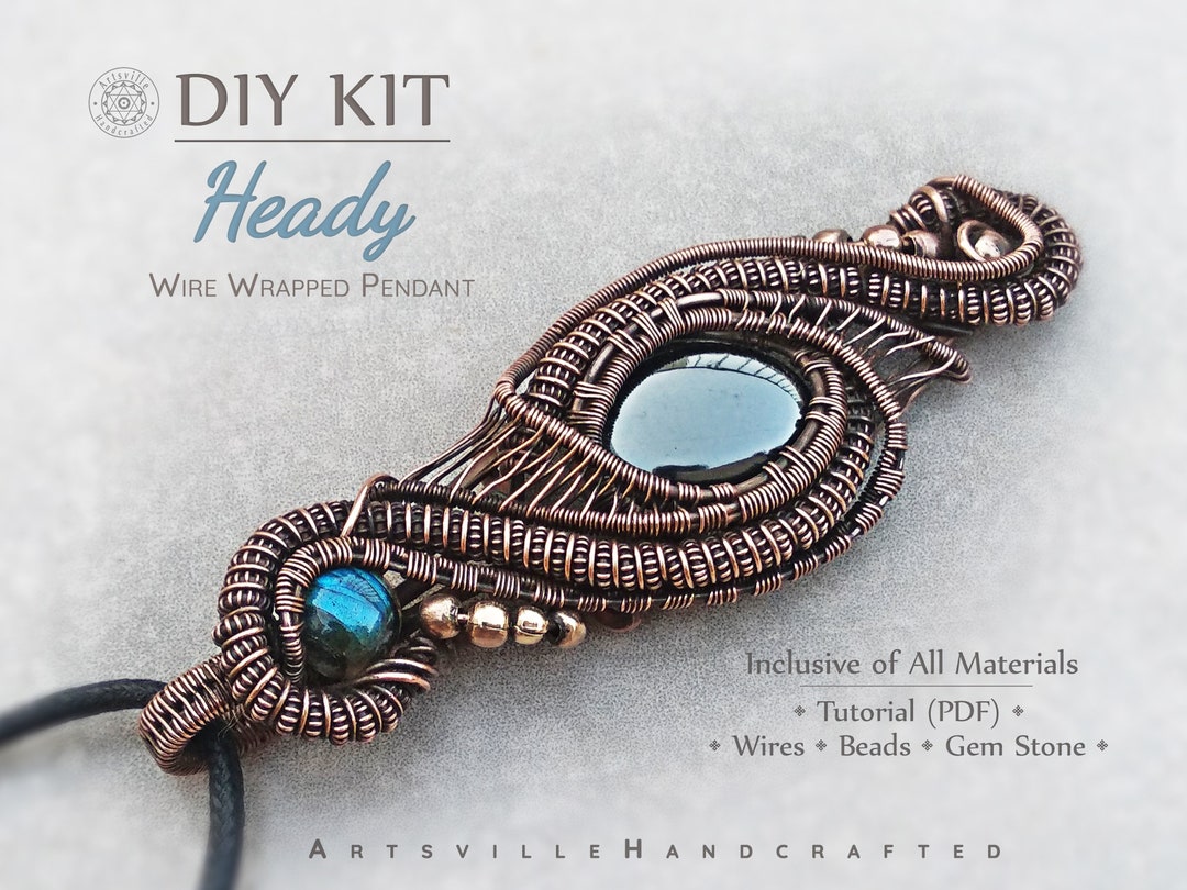 Intermediate/advance DIY Wire Wrap Kits, DIY Kits for Adults, Craft ...
