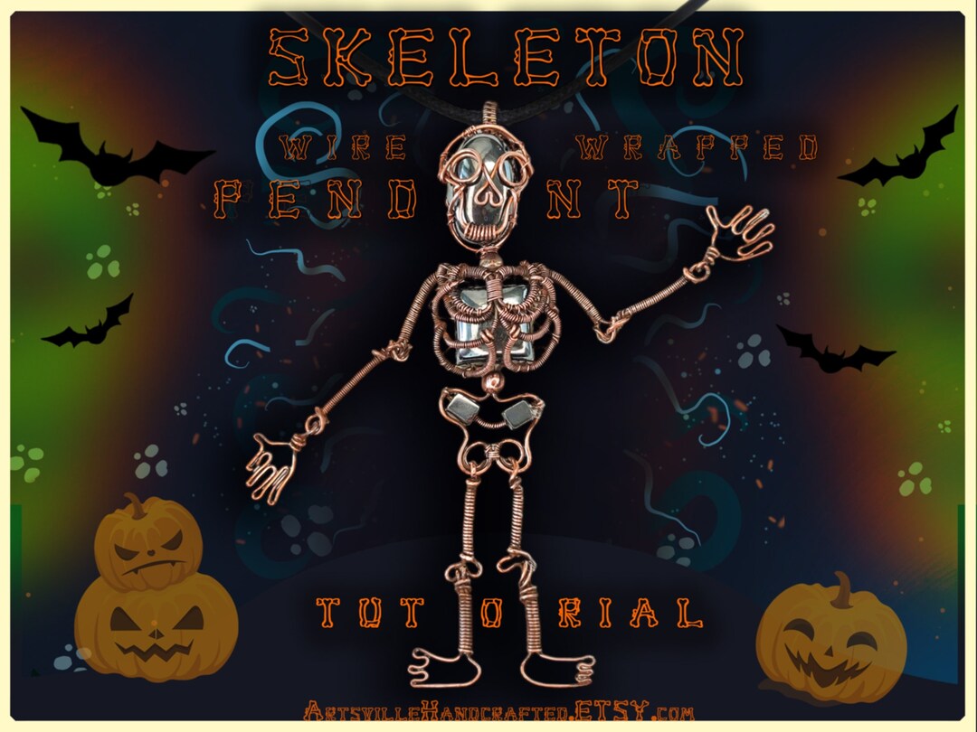 Skeleton Pendant Tutorial, Wire Wrapped Skeleton Tutorial, DIY Wire ...