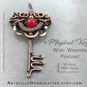 Wire Key Pendant Tutorial, Wire Weave Tutorial, Wire Wrap Tutorial ...