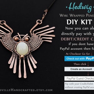 DIY Owl Pendant Wire Wrapping Kit, Jewelry Making Kit, Craft Kits for ...