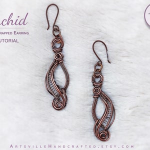 Wire Wrap Earring Tutorial, Wire Wrapping Pattern, Wire Art Tutorial ...