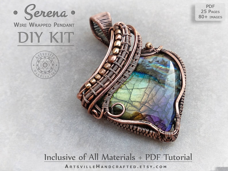 Full DIY Kit Wire Wrapping Kit Jewelry Making Kit Craft - Etsy