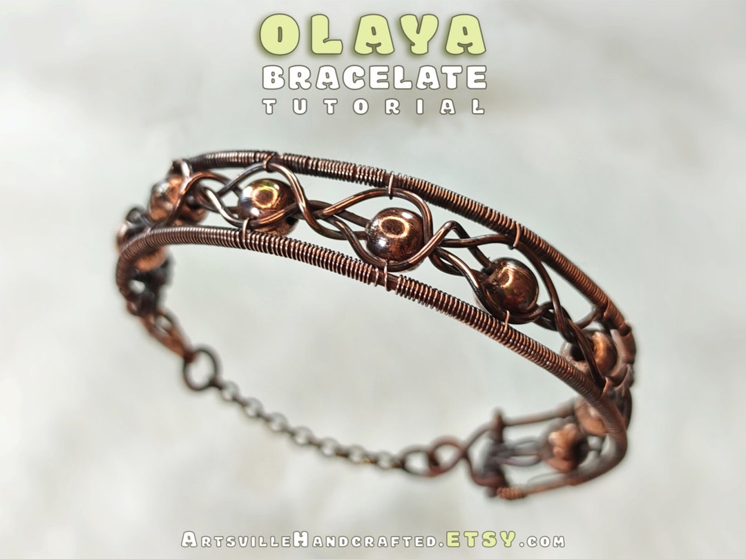 Olaya Bracelet Tutorial, Wire Wrap Tutorial, Wire Wrapping Tutorial ...