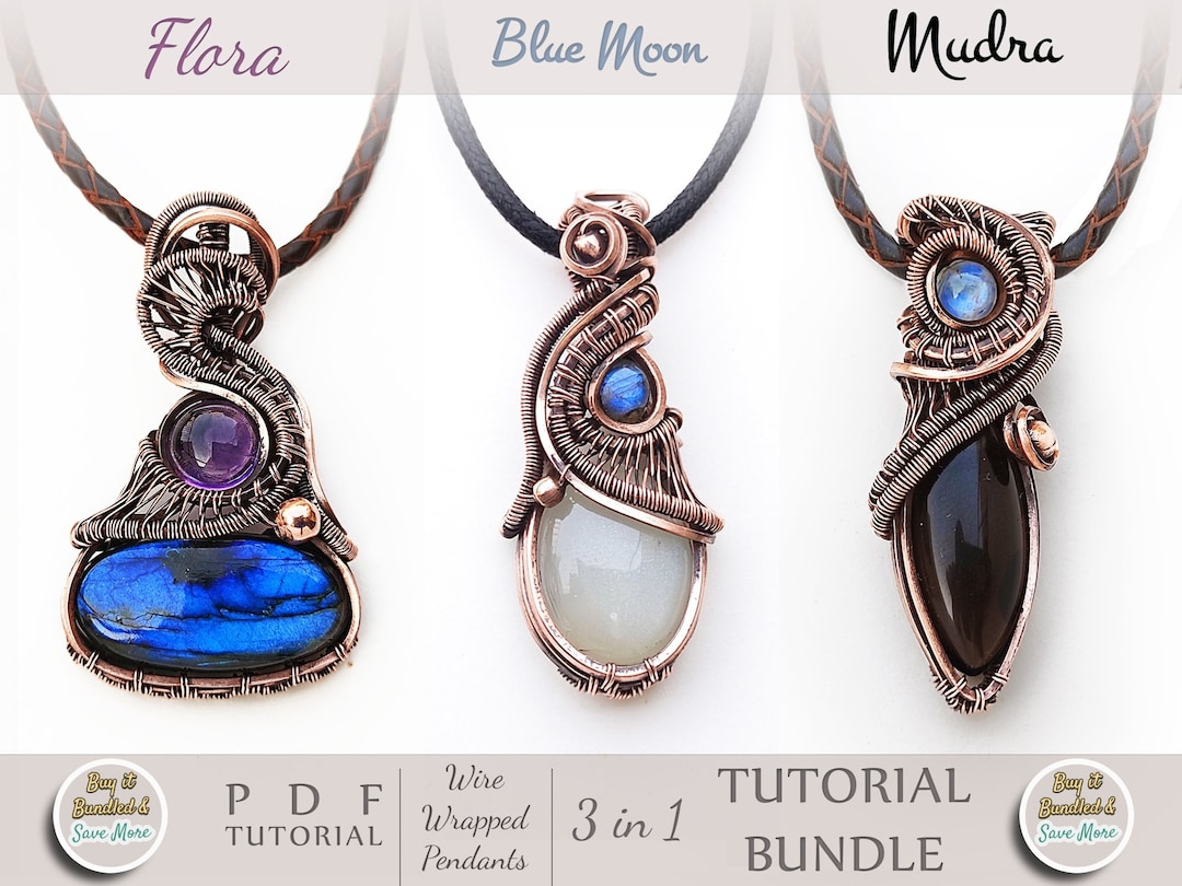 Two Stone Design Tutorial Bundle, Wire Wrap Tutorial, Wire Work ...