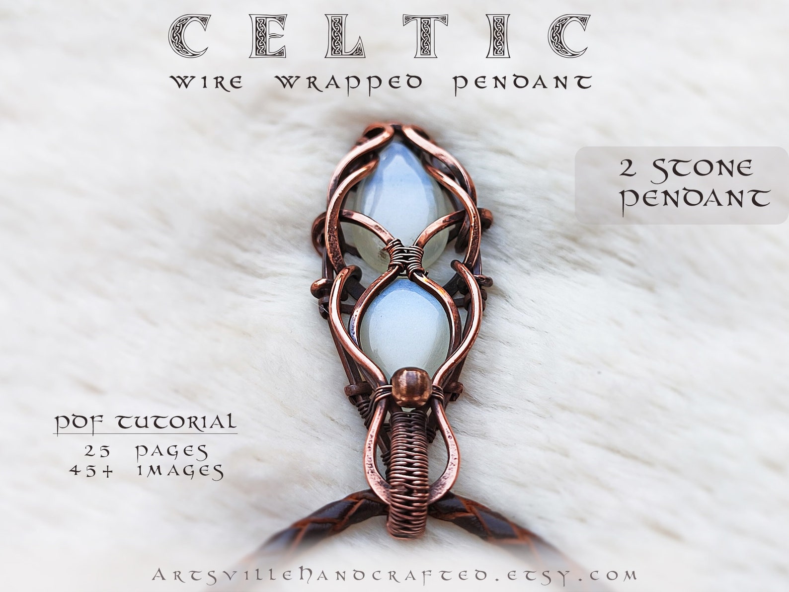 Celtic Pendant : Wire Wrap Tutorial for Beginners Wire - Etsy