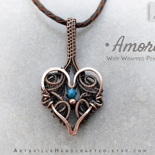 Wire Wrapped Heart Pendant Tutorial Wire Wrap Tutorial - Etsy