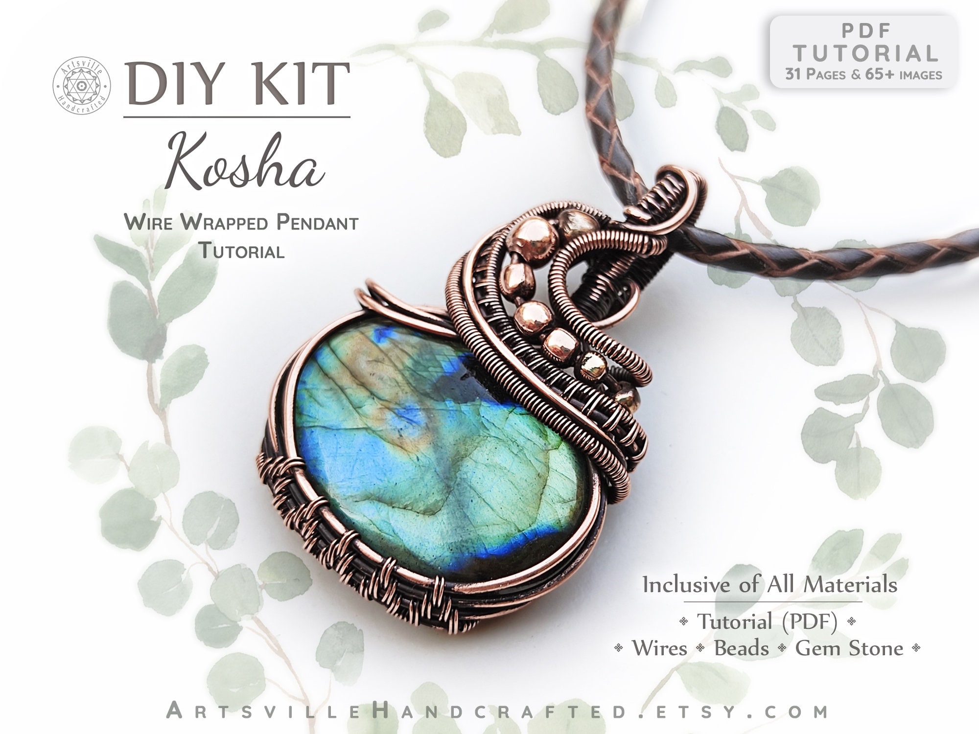 Full DIY Kit Wire Wrapping Kit Jewelry Making Kit Craft - Etsy