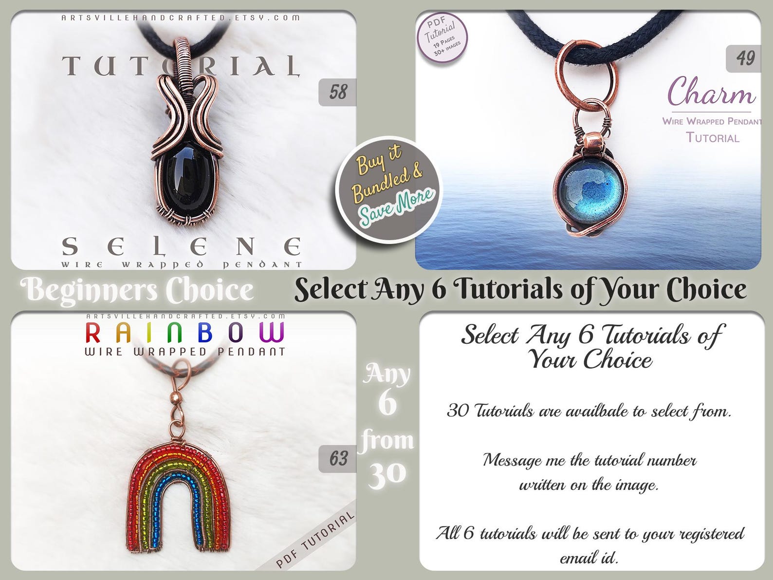 Choose 6 Wire Wrap Jewelry Tutorials From 30 Designs | DIY Wire ...