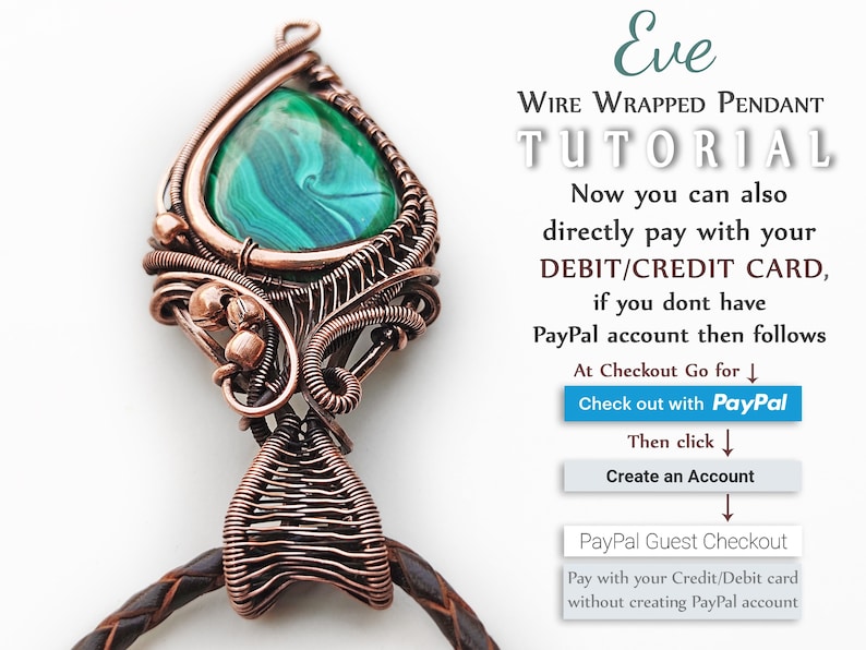 Wire Wrapped Pendant Tutorial Wire Wrap Tutorial Jewelry - Etsy