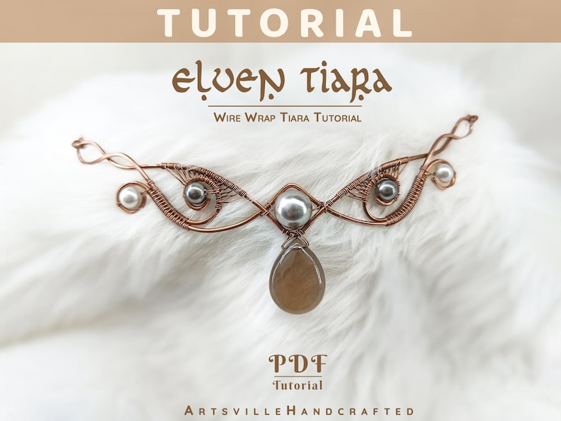 Wire Elven Tiara Headpiece Tutorial DIY Fantasy Elf Crown | Cosplay ...