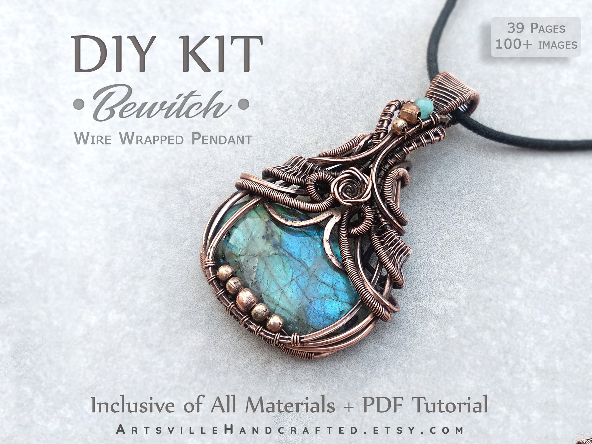 Wire Wrap Jewelry Making Kit Wire Wrapping Crystals Kit - Etsy