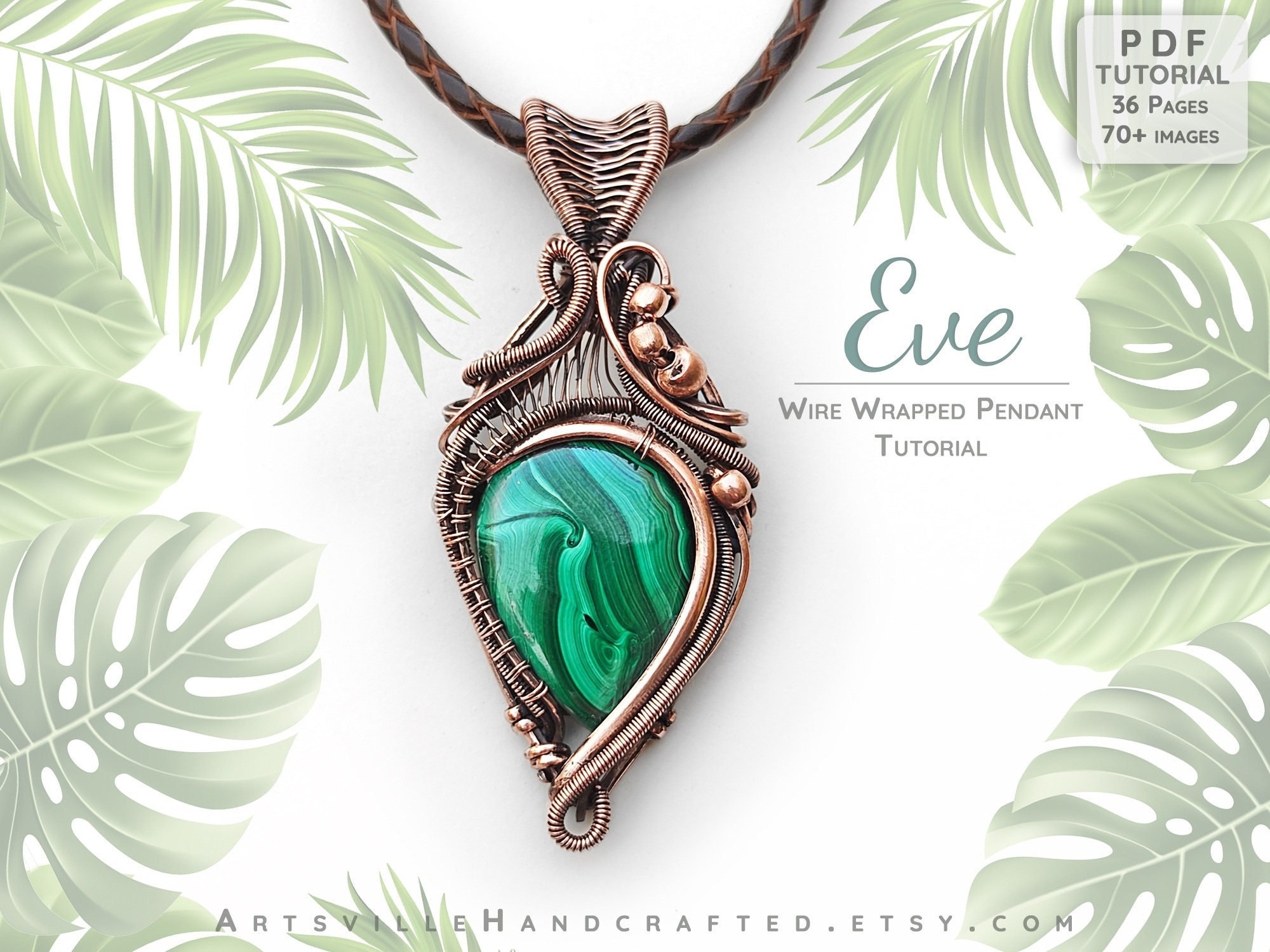 Wire Wrapped Pendant Tutorial Wire Wrap Tutorial Jewelry - Etsy