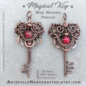 Wire Key Pendant Tutorial, Wire Weave Tutorial, Wire Wrap Tutorial ...