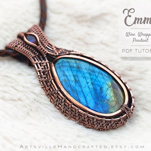 Emma : Wire Wrap Tutorial, Wire Wrapped Pendant Lesson, Jewelry ...