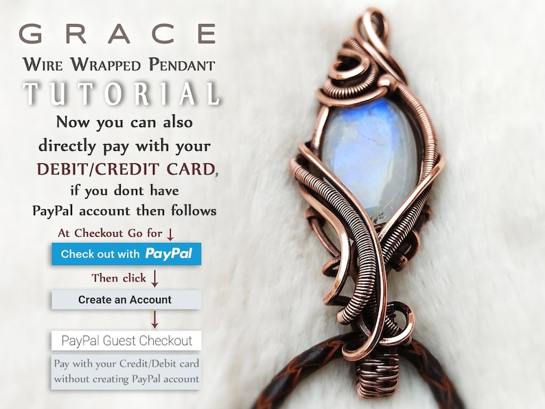 Grace: Wire Wrap Tutorial Wire Wrapping Tutorial Wire - Etsy