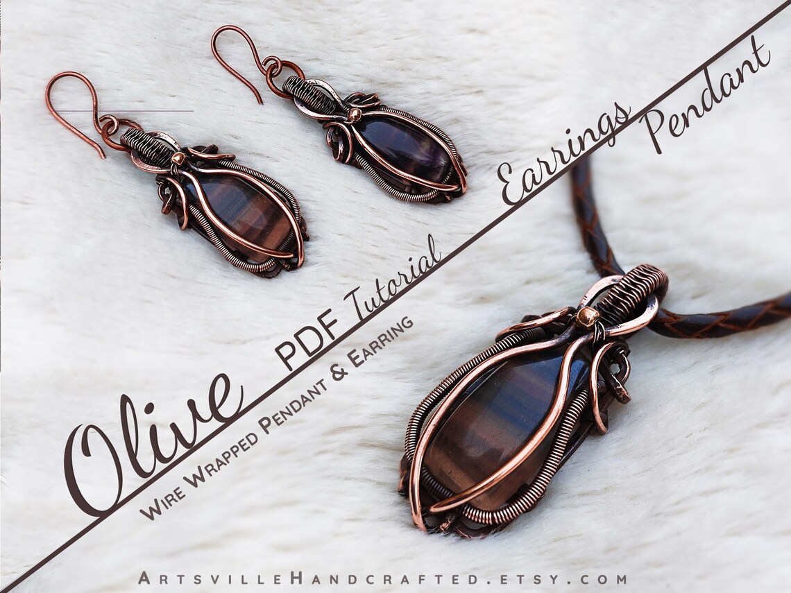 Olive: Wire Wrap Tutorial Wire Wrapping Tutorial Wire - Etsy