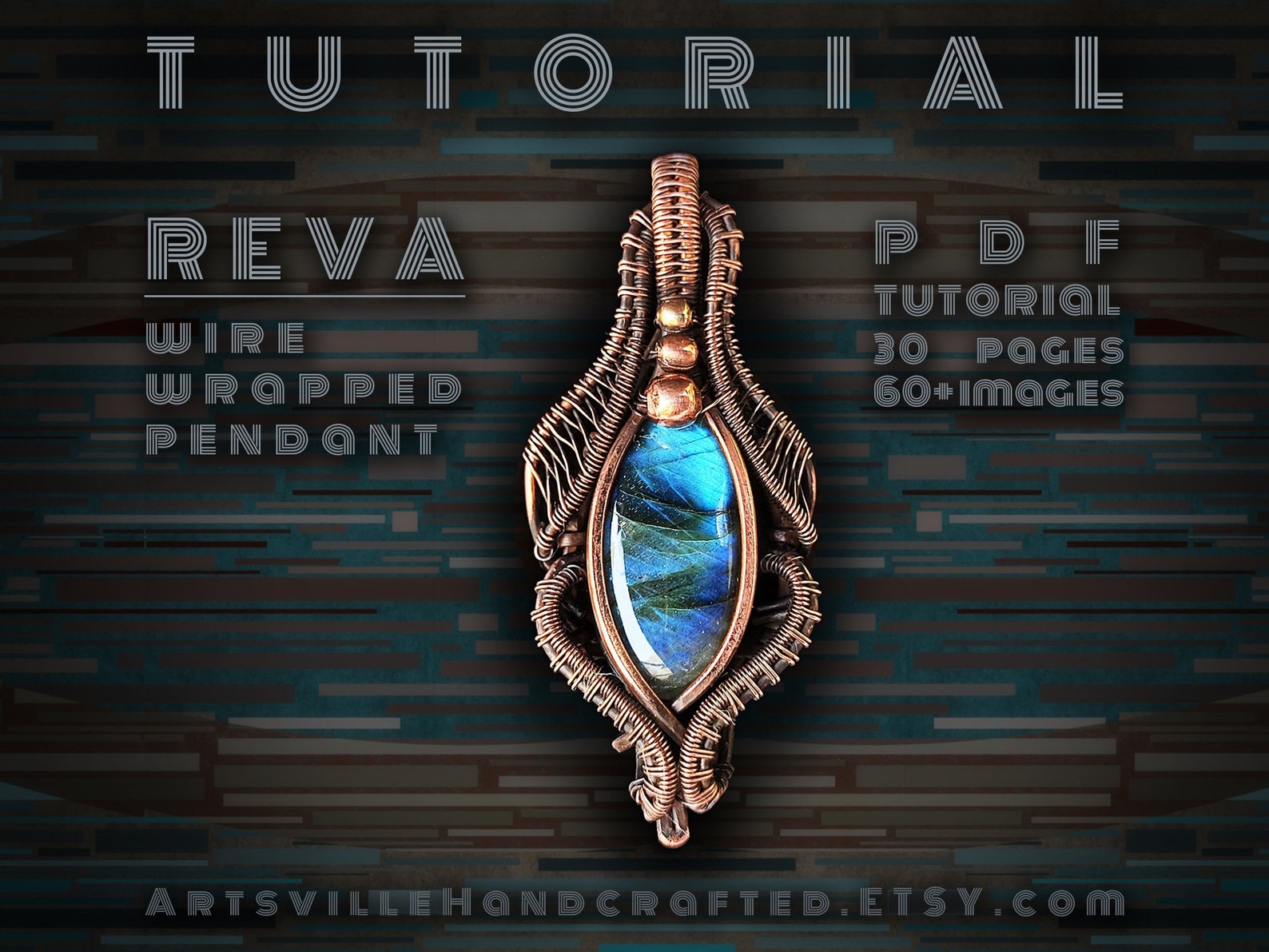 Wire Wrap Tutorial Wire Wrap Pendant Tutorial Jewelry - Etsy