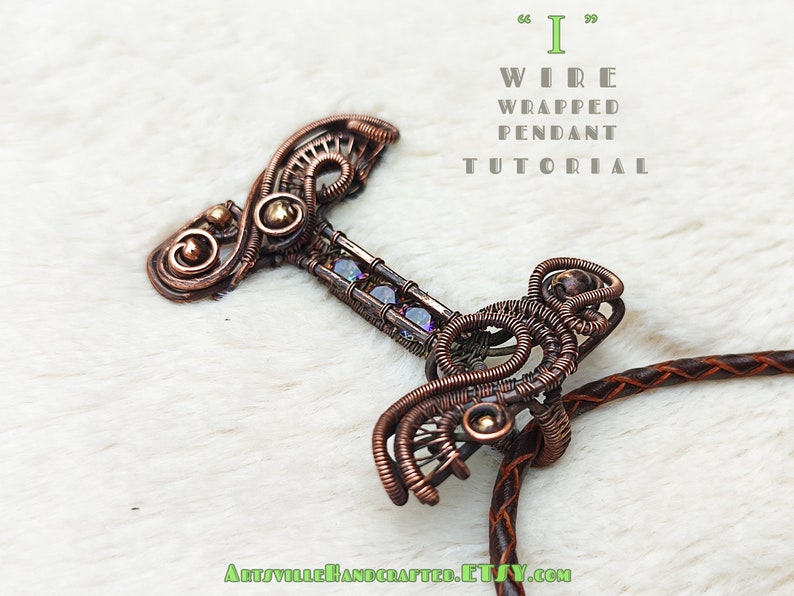 Alphabet 'I' Tutorial - Wire Wrap Pendant Tutorial, Wire Wrapping ...