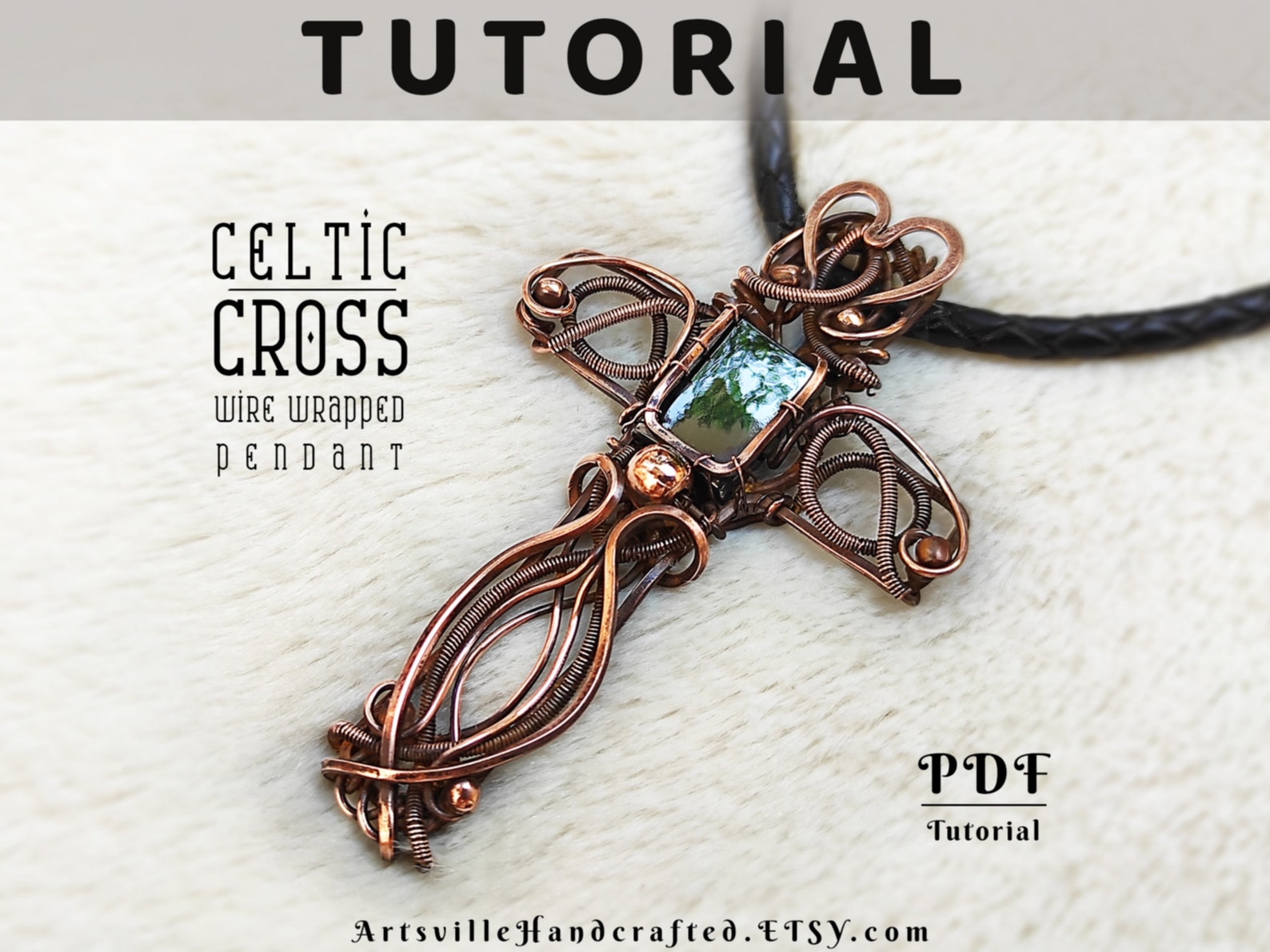 Celtic Cross Wire Wrap Pendant Tutorial, Wire Wrapping Techniques, DIY ...