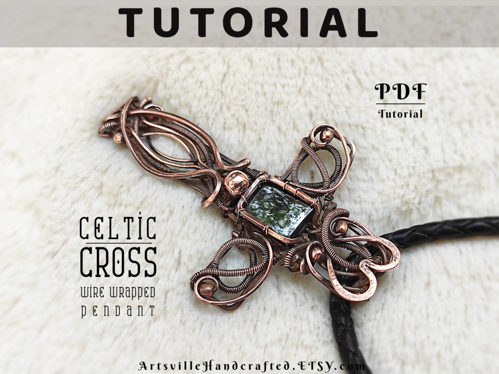 Celtic Cross Wire Wrap Pendant Tutorial, Wire Wrapping Techniques, DIY ...