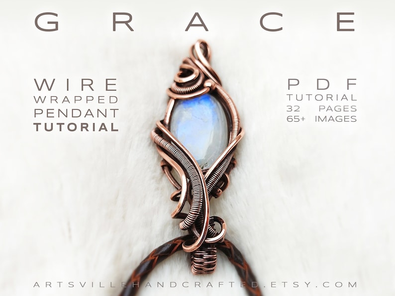 Grace: Wire Wrap Tutorial Wire Wrapping Tutorial Wire - Etsy