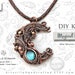 DIY Crescent Moon Wire Wrap Pendant Jewelry Making Kit, Craft Kits for ...