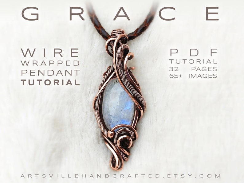 Grace: Wire Wrap Tutorial Wire Wrapping Tutorial Wire - Etsy